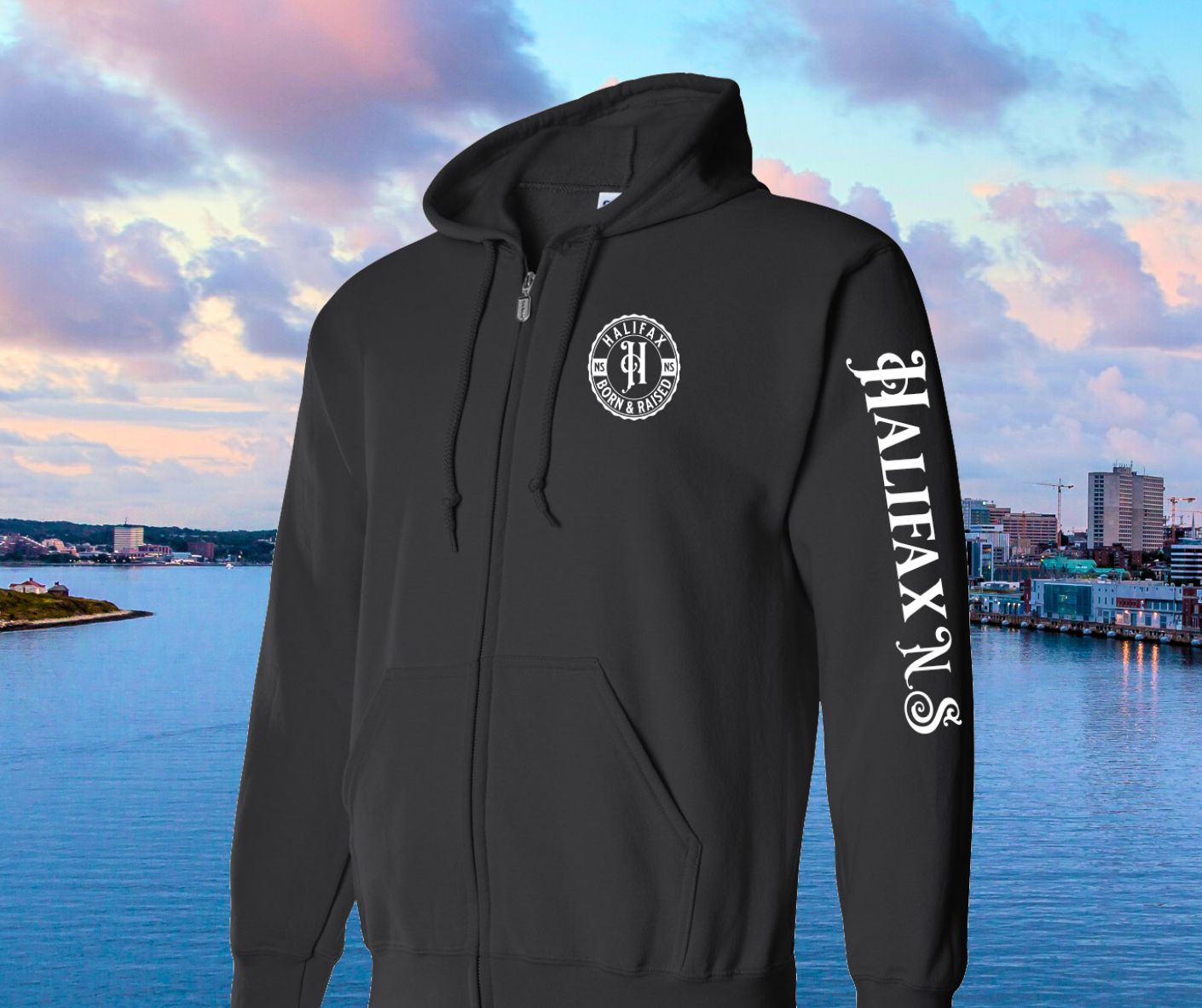 Born & Raised in Halifax Hoodie – Maritime Swag