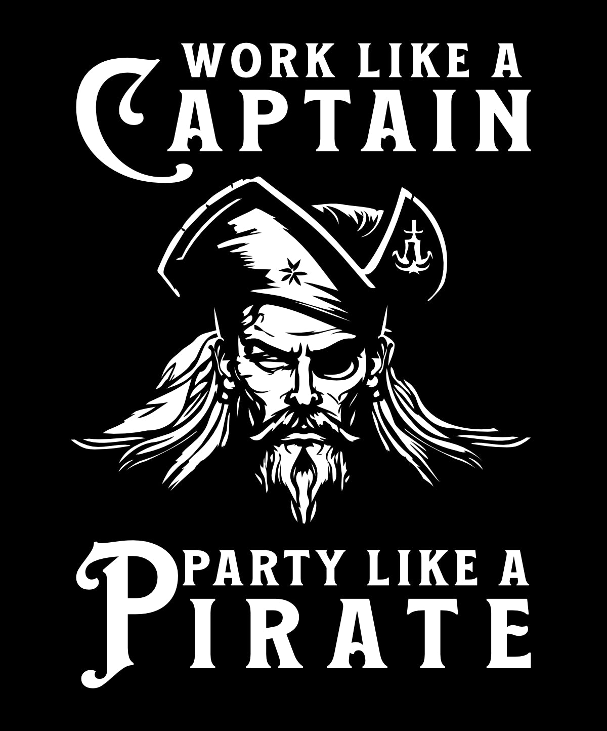 Maritime Swag Pirate Work Like Party Like Tee